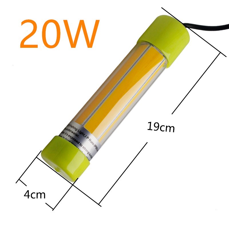 20W COB LED underwater fishing lights
