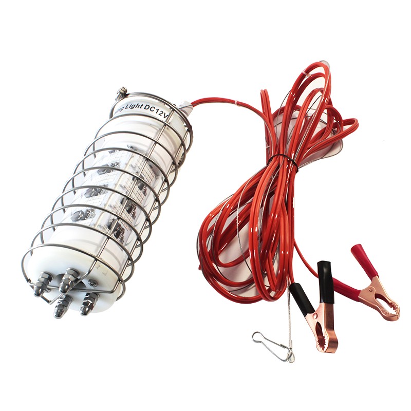 N250W 12V 24V LED Underwater Fishing Bait Light with protective case